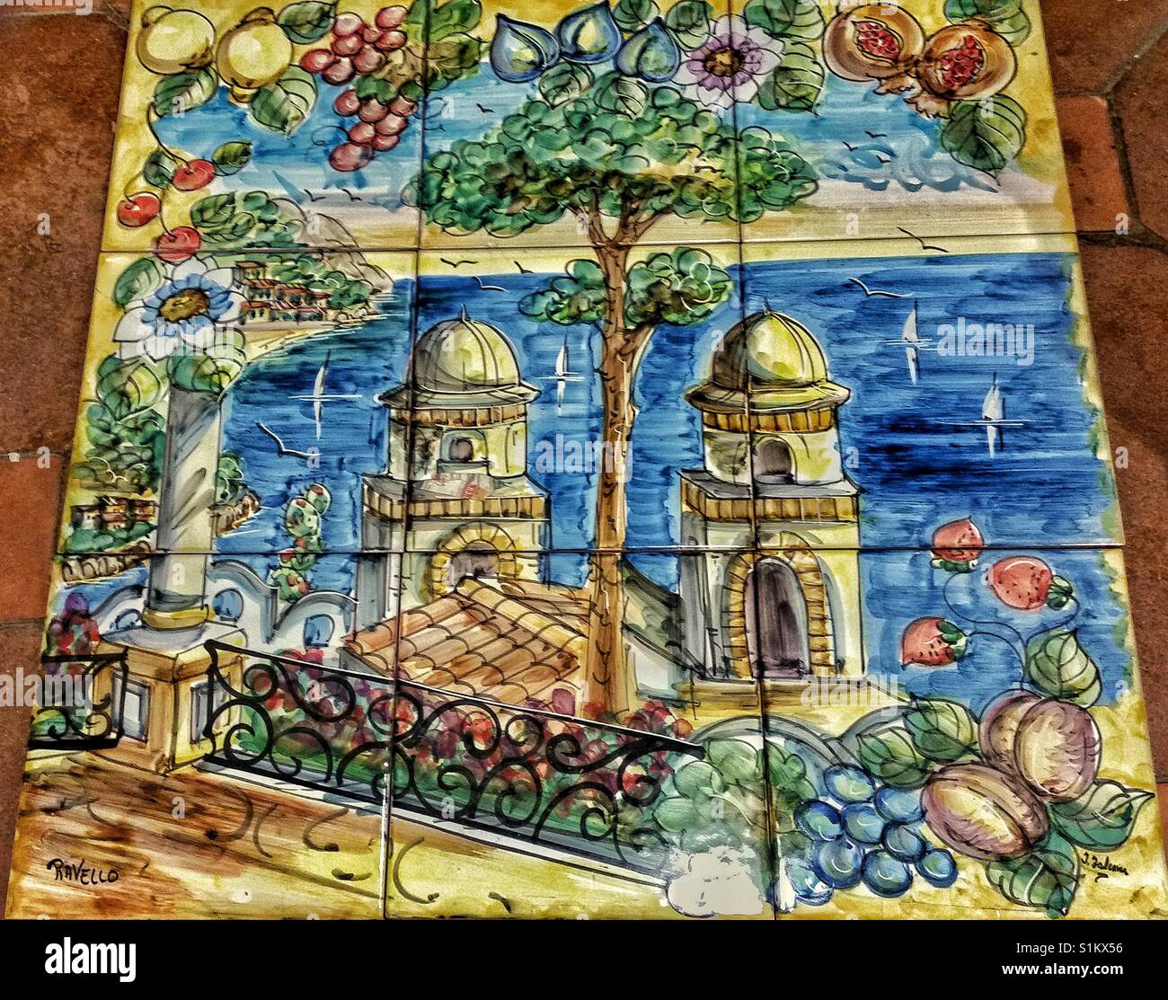 Italy ravello tile hi-res stock photography and images - Alamy