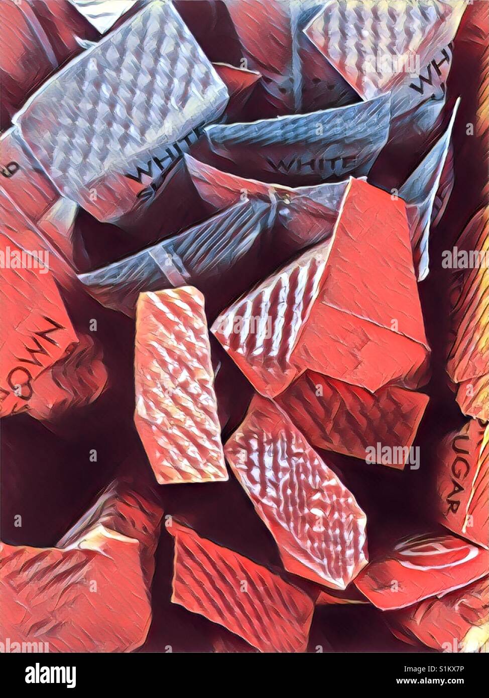 Paper packets of sugar hi-res stock photography and images - Alamy