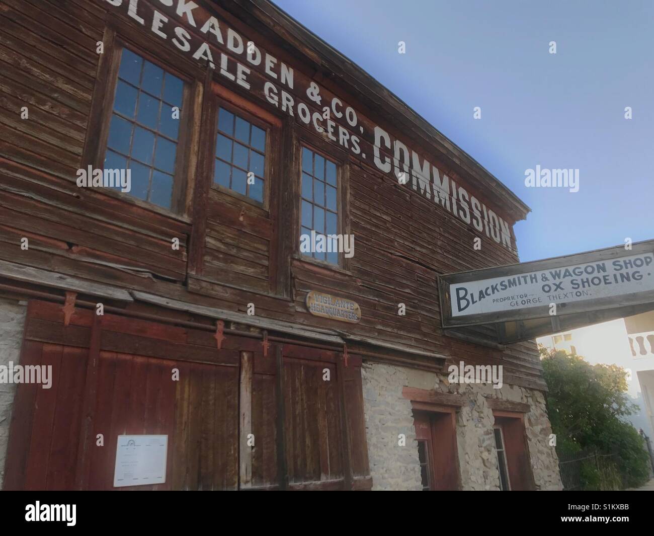 Preserved buildings in Virginia City, Montana Stock Photo - Alamy