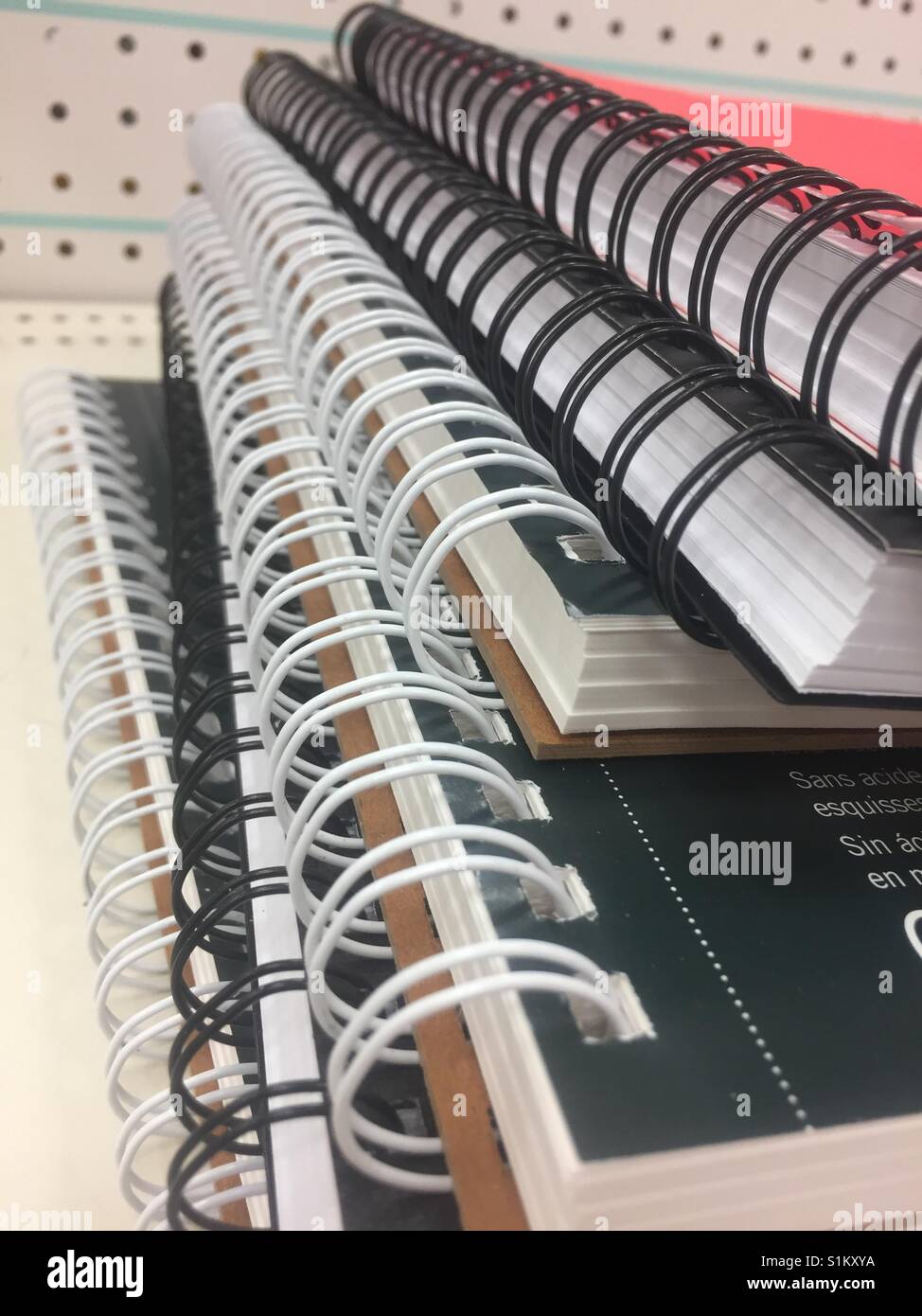 Spiral notebooks Stock Photo - Alamy Spiral notebooks Stock Photo - Alamy