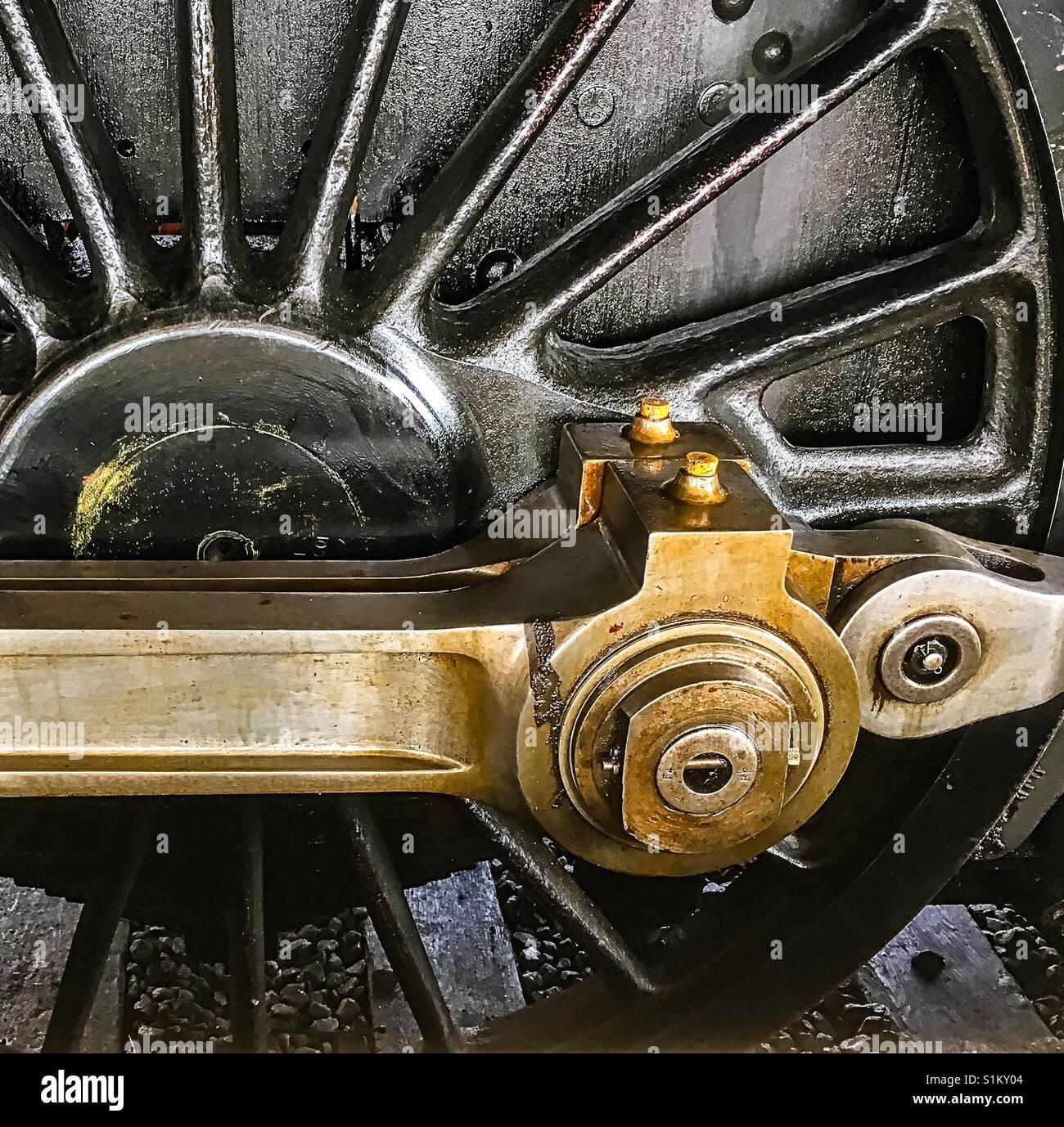 Steam locomotive wheel hi-res stock photography and images - Alamy