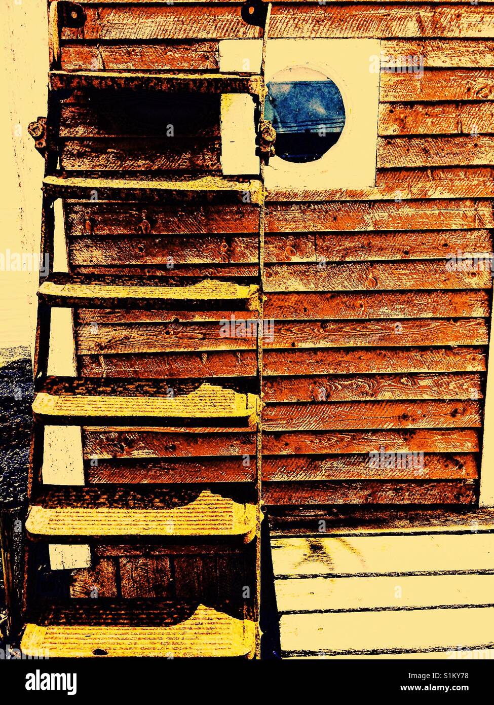 Cabin stairs hi-res stock photography and images - Alamy