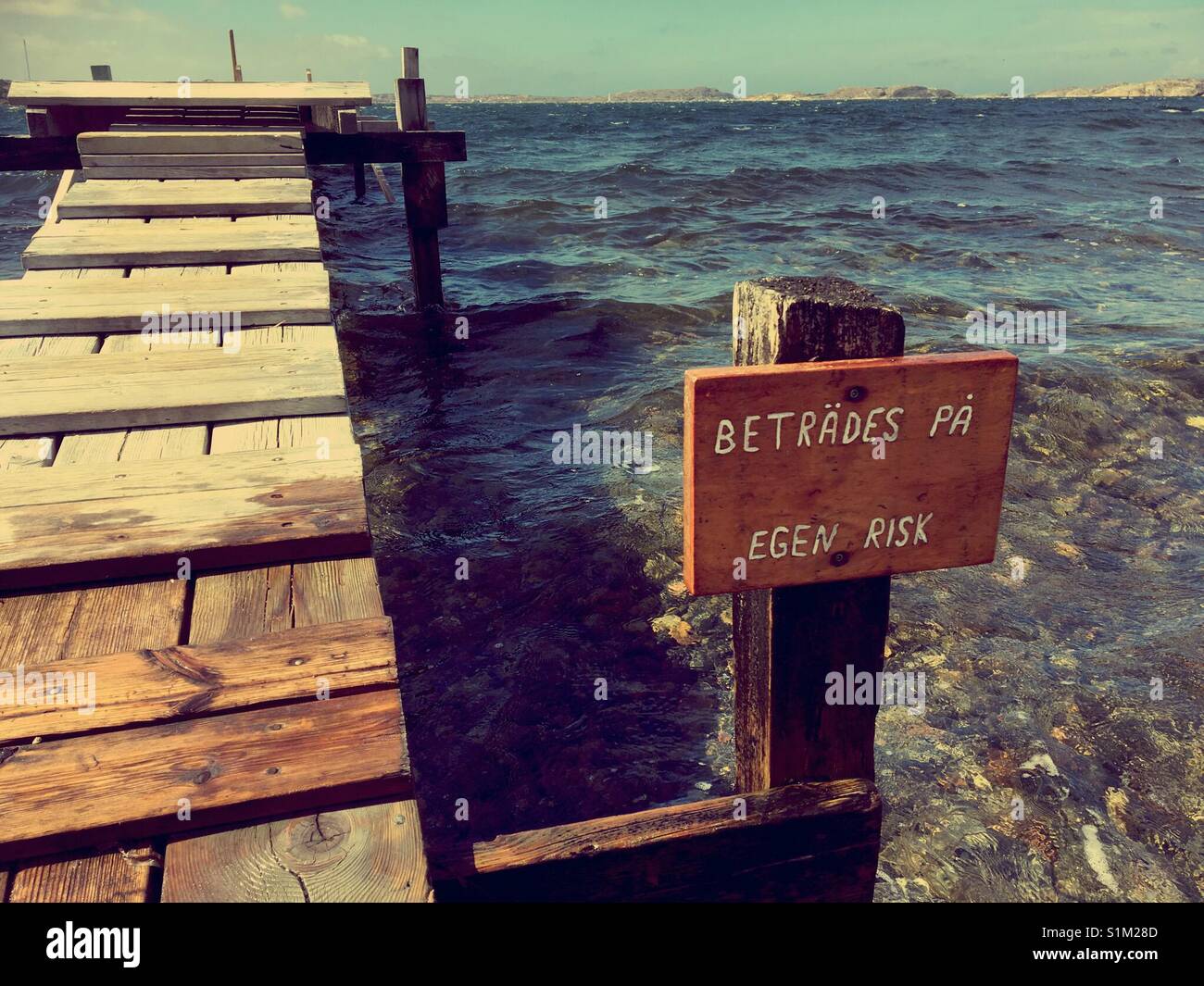 Swimming jetty on Swedish west coast Bohuslän Stock Photo - Alamy