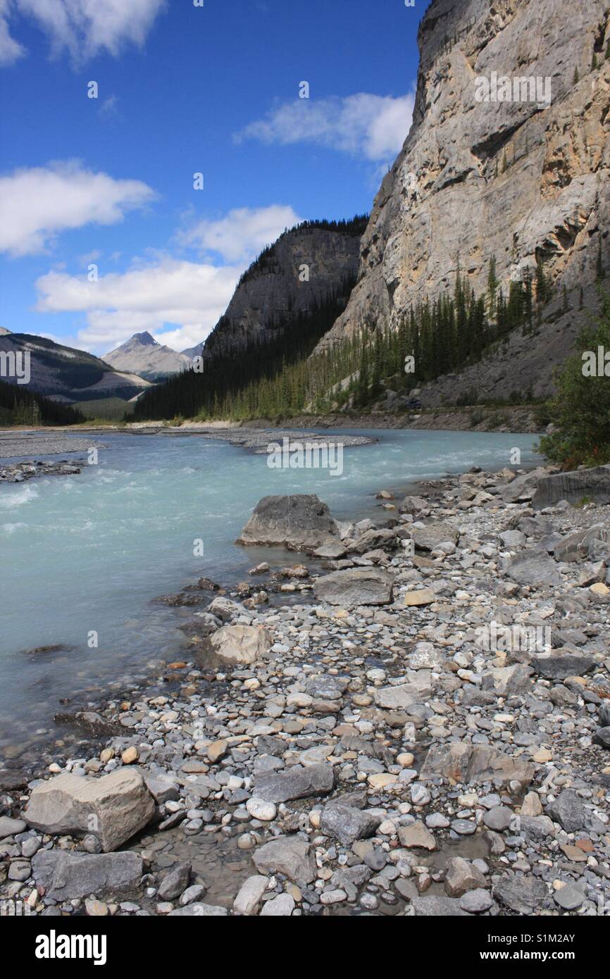 Canadian mountain river Stock Photo - Alamy