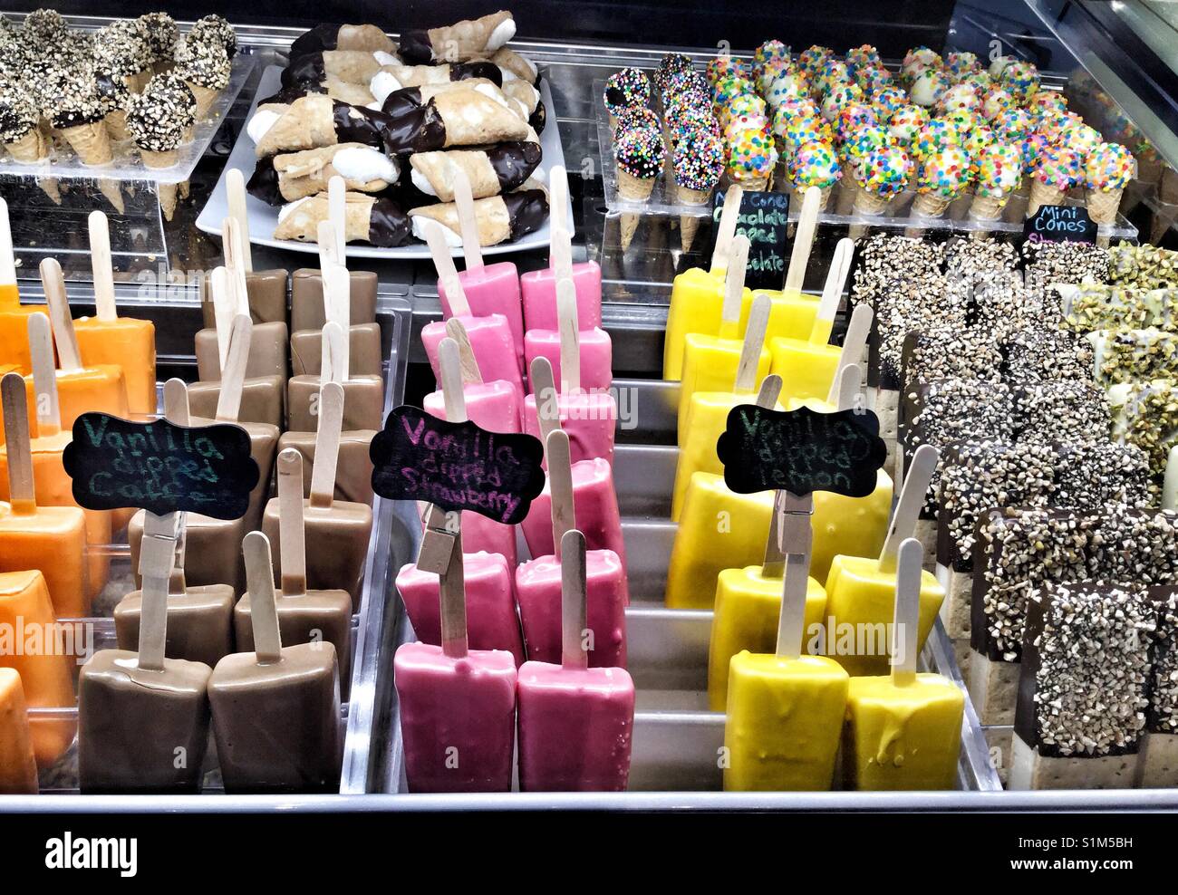 A variety of ice cream popsicles Stock Photo - Alamy