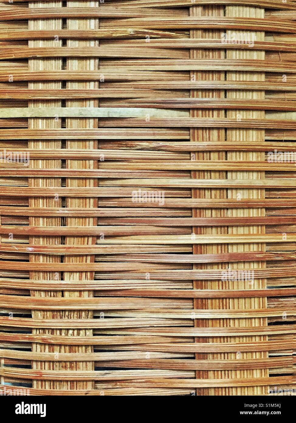 Bamboo basket texture closeup Stock Photo - Alamy
