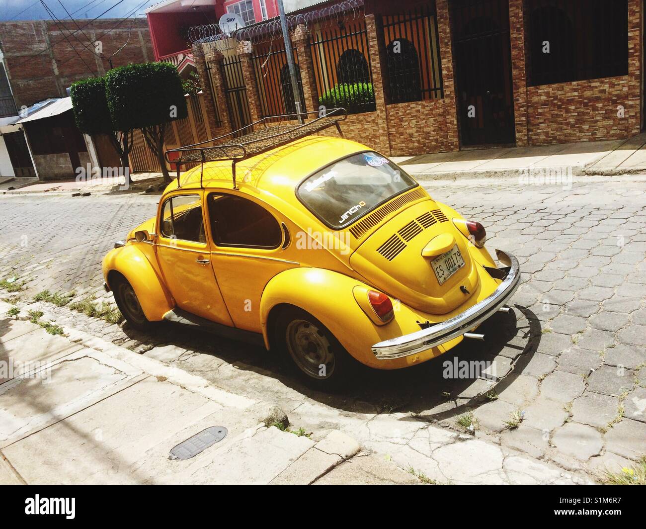 Yellow beetle car hi-res stock photography and images - Alamy