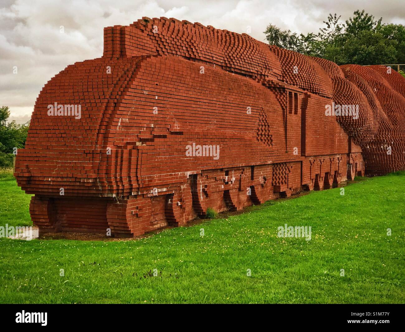 Brick train darlington sculpture david hi-res stock photography and ...