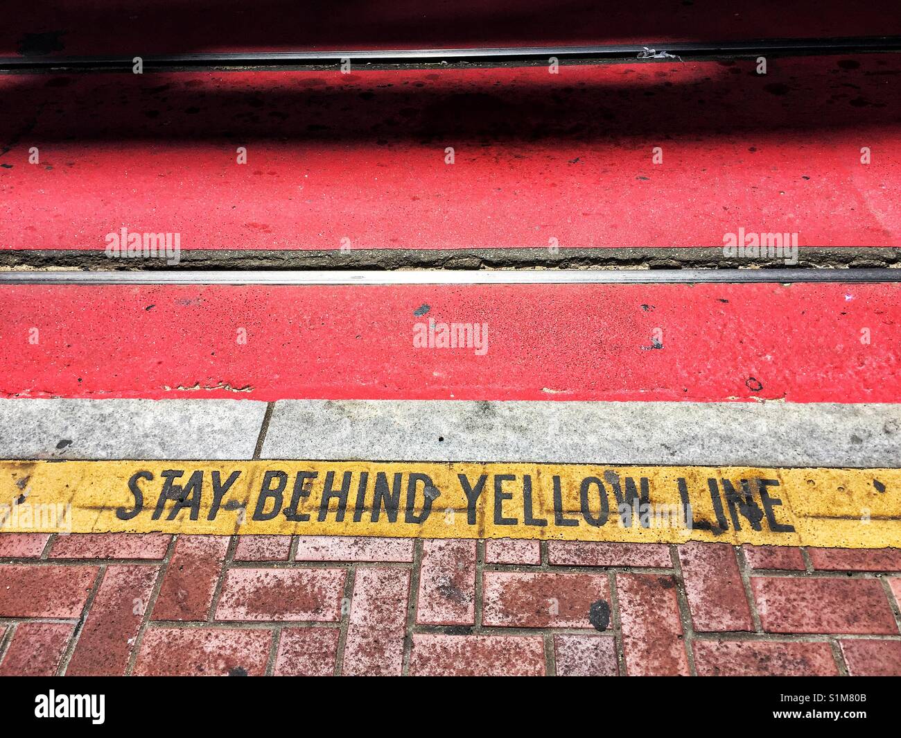 Tram road markings hi-res stock photography and images - Alamy