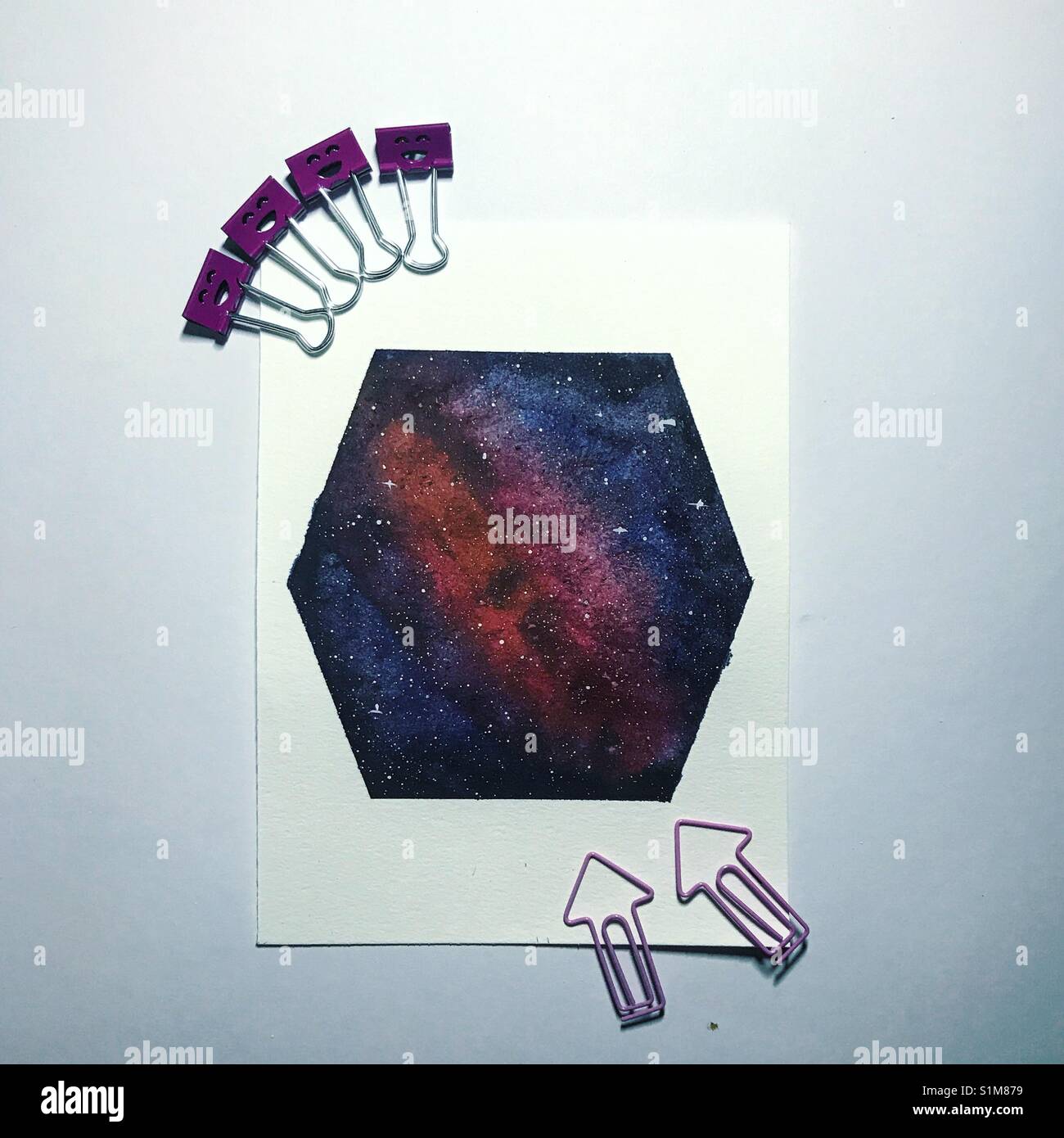 Hexagon art hi-res stock photography and images - Alamy