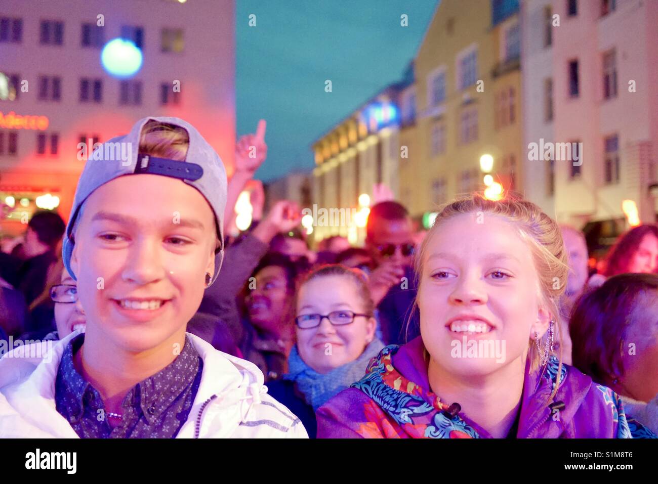 Young Finnish people gather to watch Air Guitar World Championships in ...