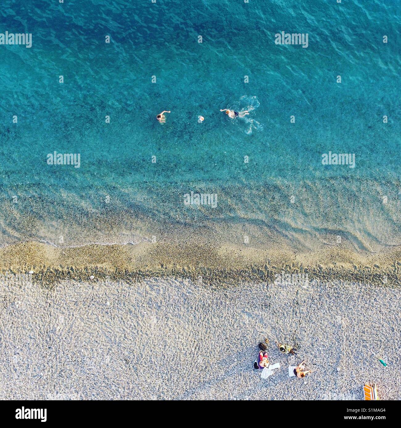 Evening at the beach Deiva Marina Italy Stock Photo - Alamy