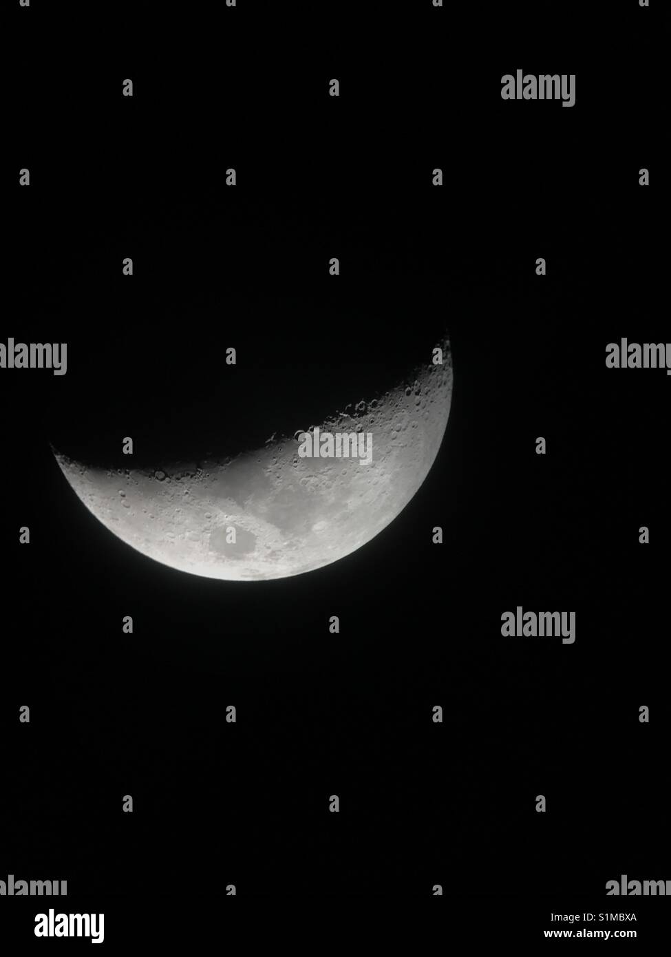 Moon through telescope hi-res stock photography and images - Alamy