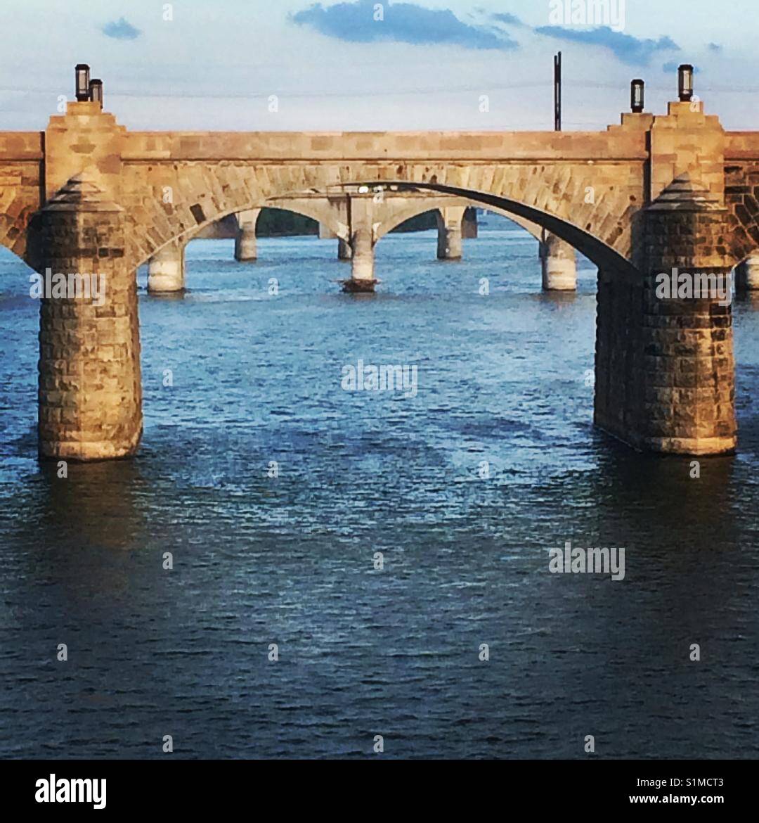 Many bridges over water Stock Photo - Alamy