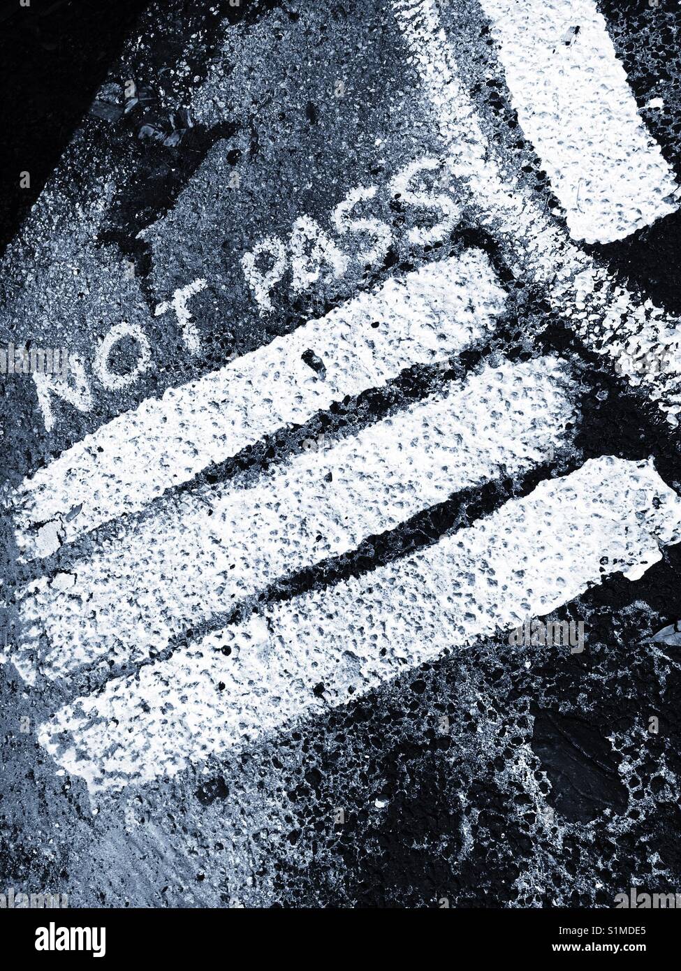 Do not pass Stock Photo - Alamy