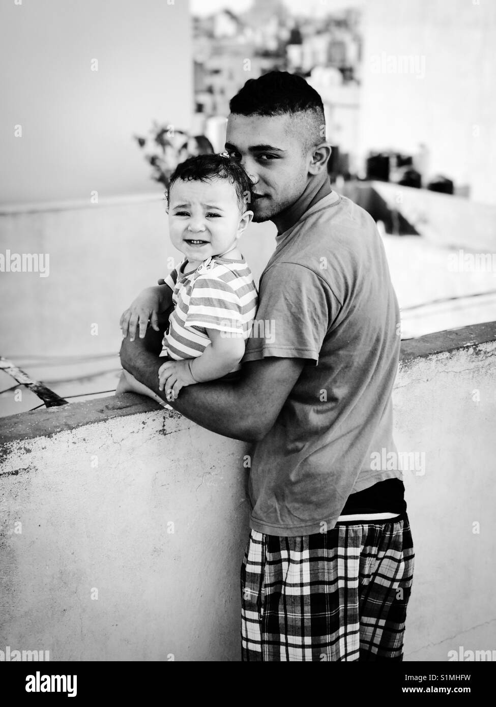 Palestinian refugees in Aida Camp in Bethlehem, Palestine Stock Photo ...