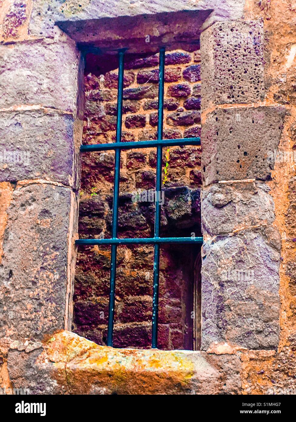 Through the square window Stock Photo - Alamy