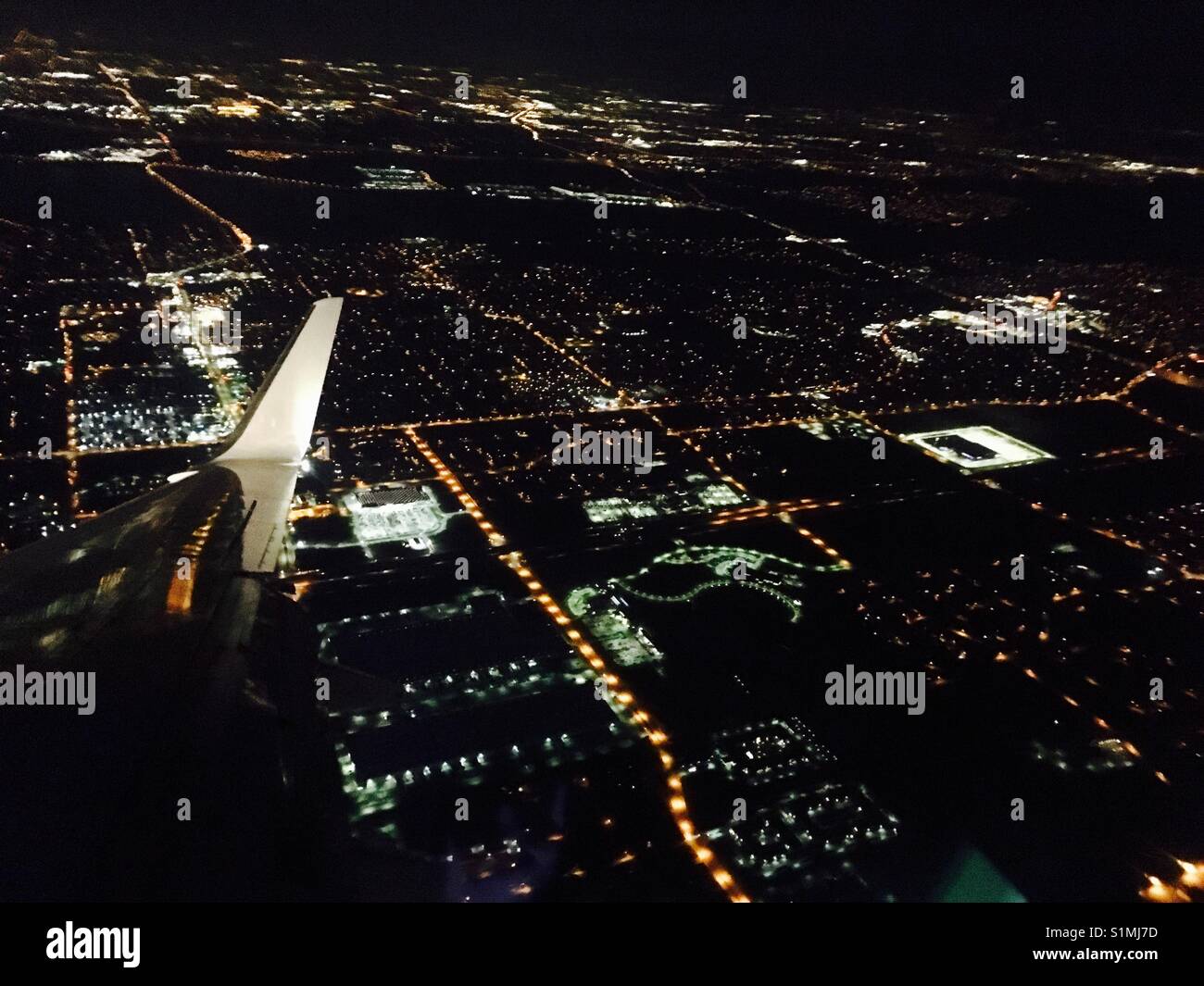 Texas night aerial view hi-res stock photography and images - Alamy