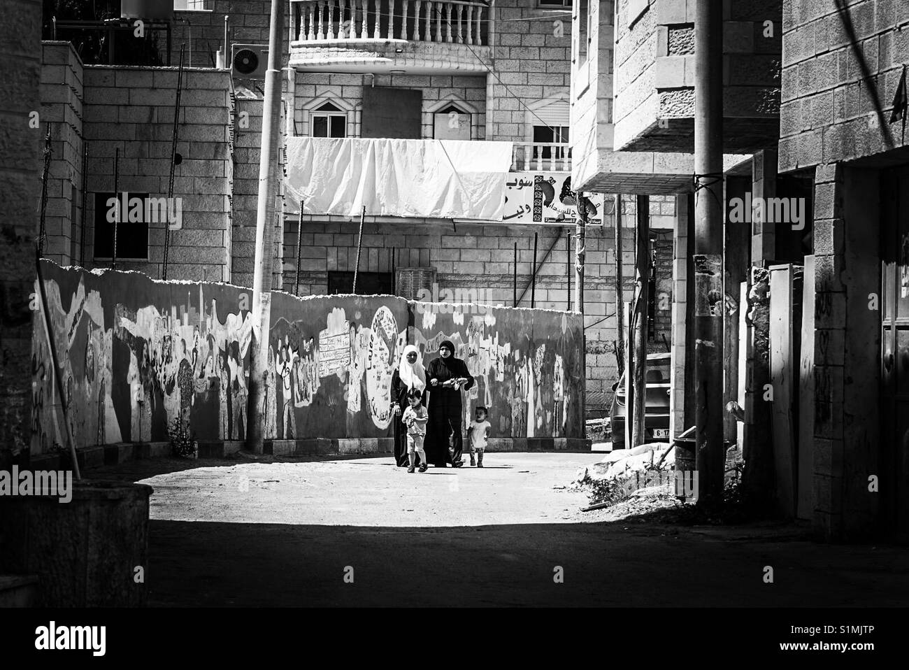 Refugees in Aida Camp in Bethlehem, Palestine Stock Photo - Alamy