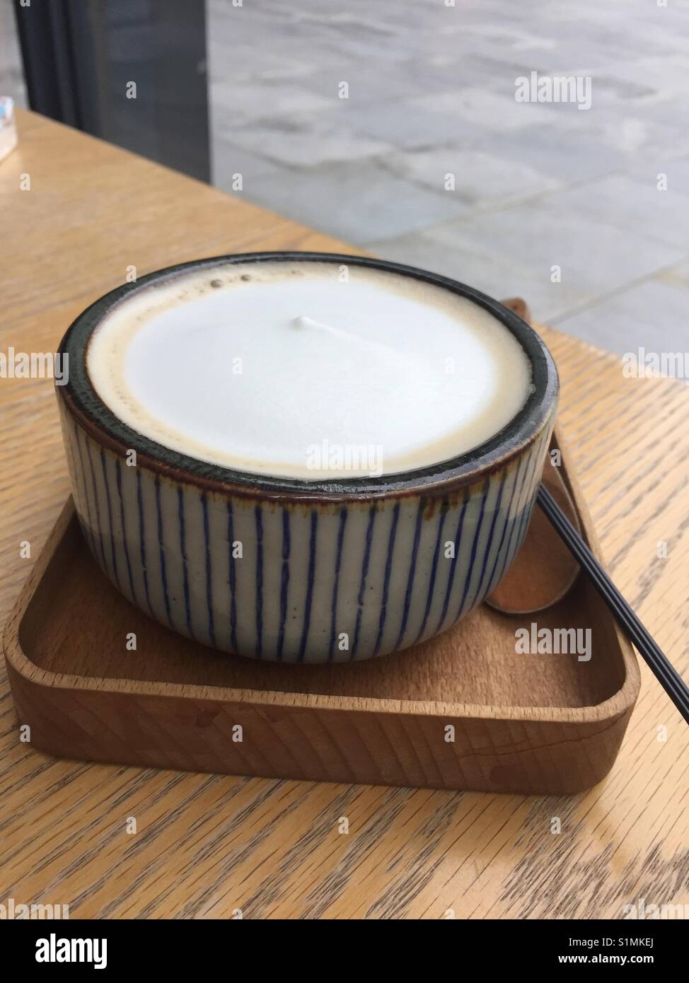 Tea with cream Stock Photo - Alamy