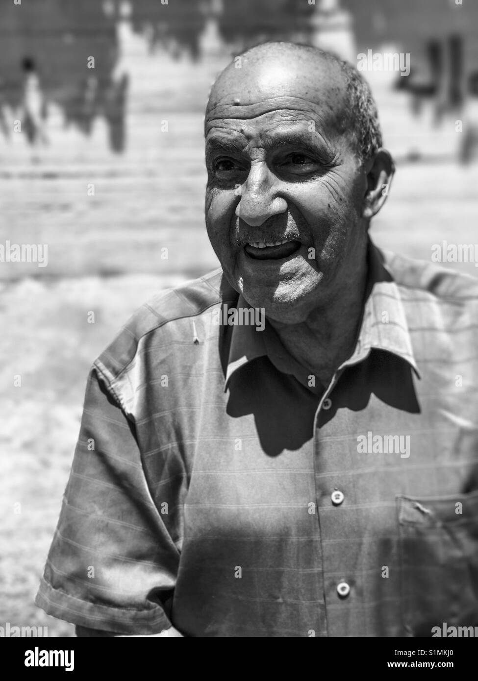 Old refugee man in Black and White Stock Photos & Images - Alamy