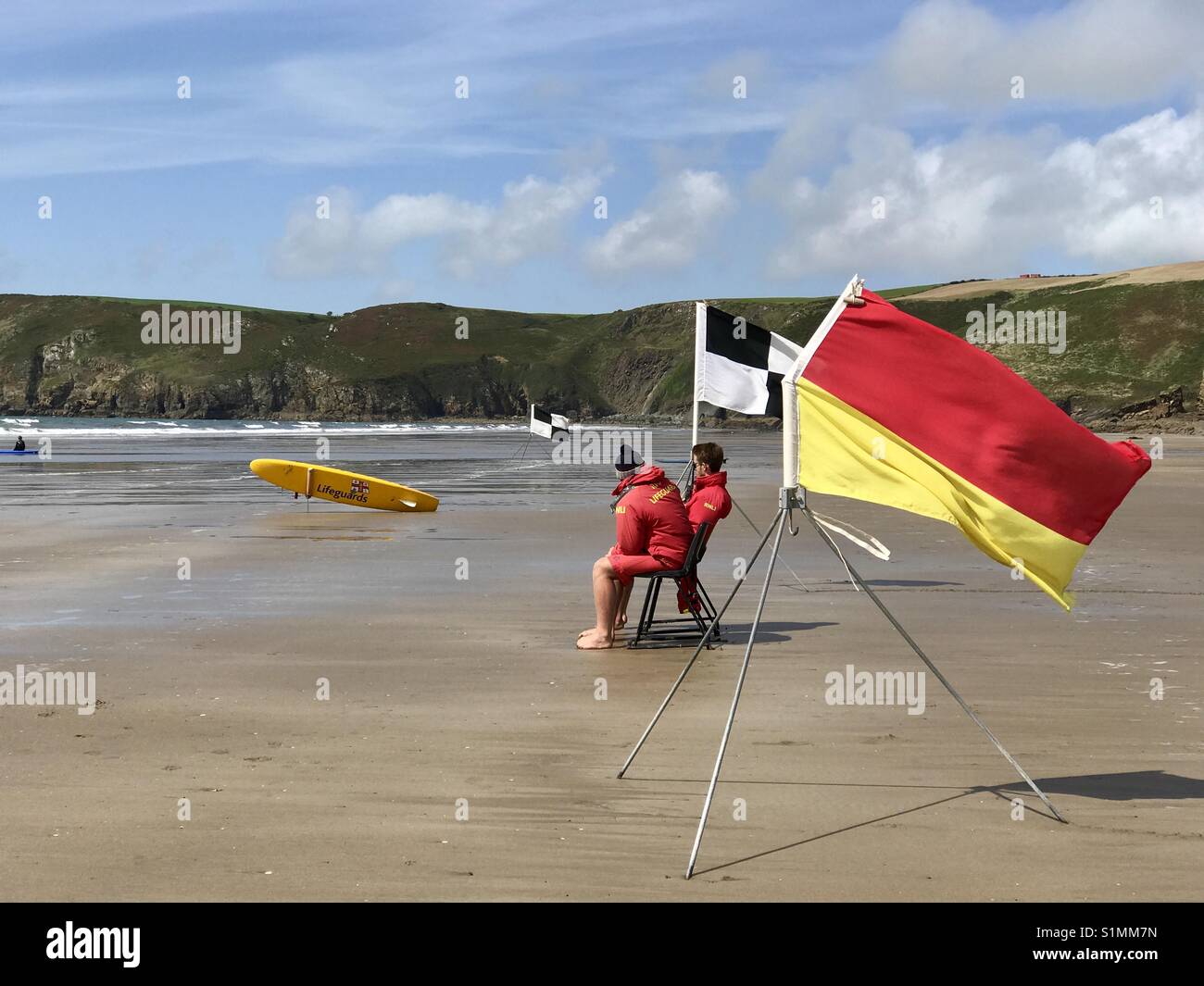 Lifeguards flags hi-res stock photography and images - Alamy