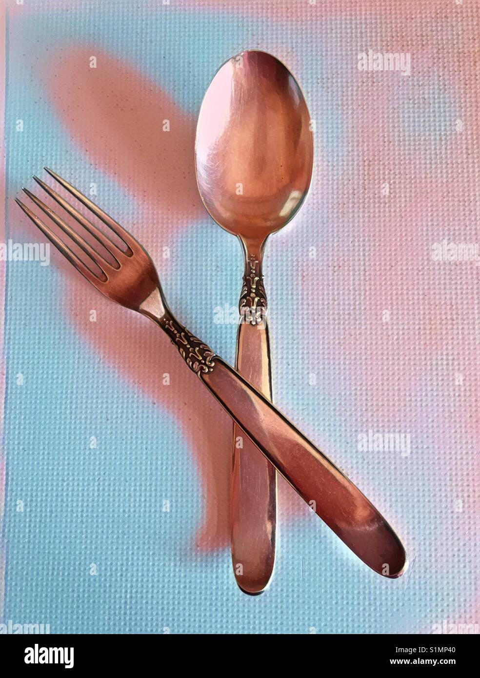 Fork and spoon Stock Photo - Alamy
