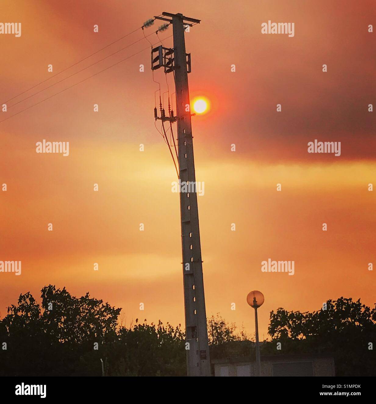 Strange street light Stock Photo - Alamy