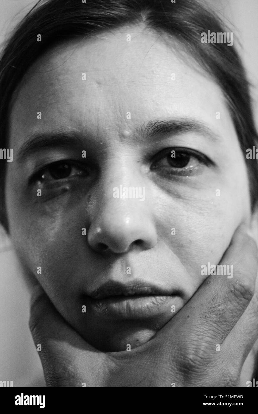 woman portrait looking ar camera Stock Photo - Alamy