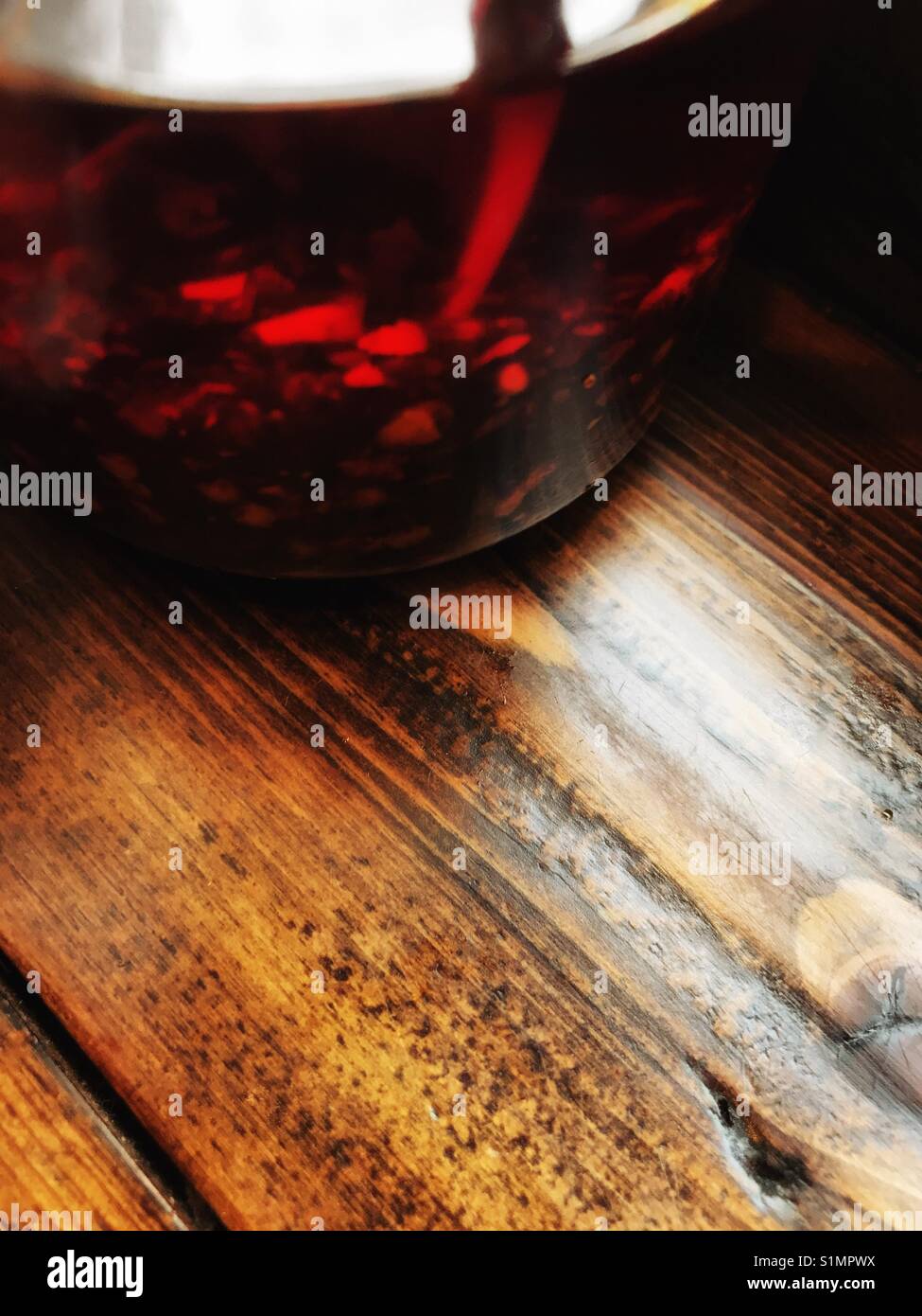 Jar of hot chilli oil condiment Stock Photo - Alamy