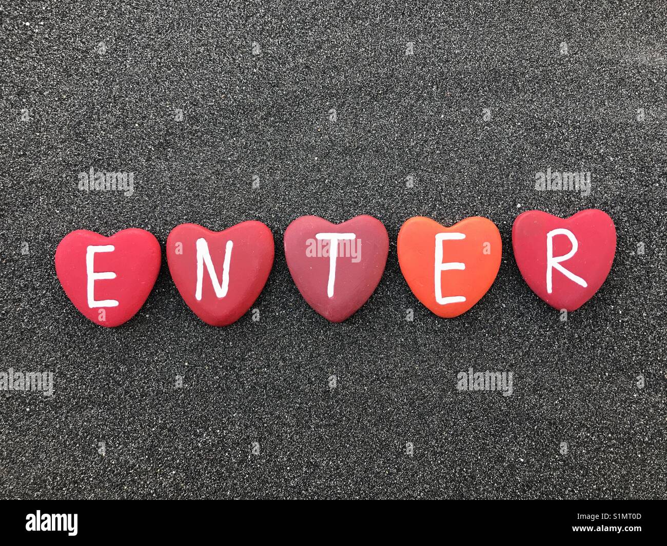 Hearts letters hi-res stock photography and images - Alamy