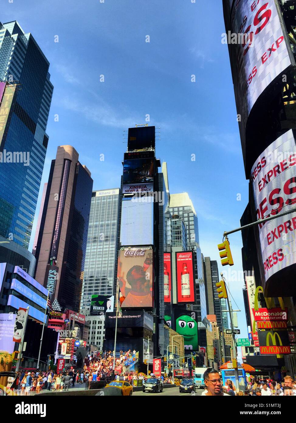 Times Square on a sunny afternoon, NYC,USA Stock Photo - Alamy