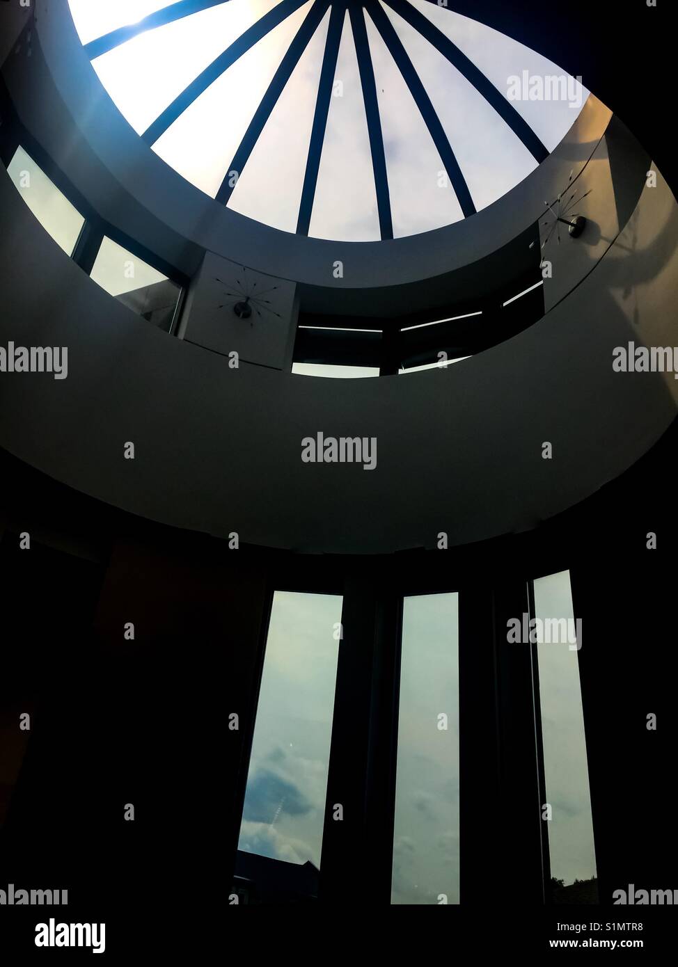 Ceiling dome and windows Stock Photo - Alamy