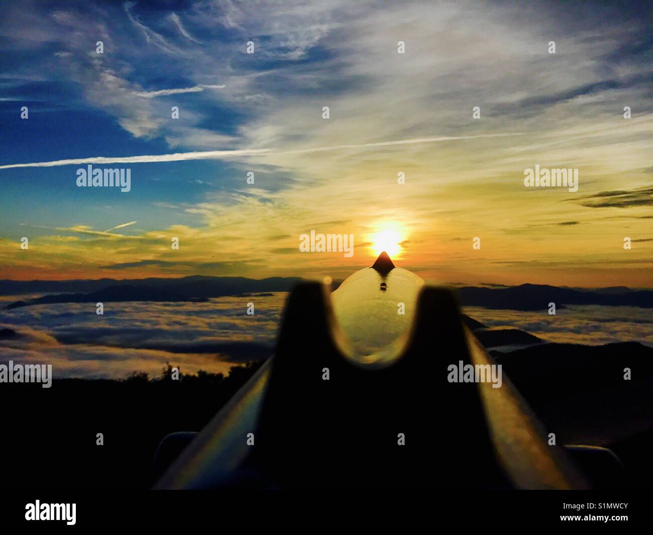 Telescope sun rise north Georgia Stock Photo - Alamy