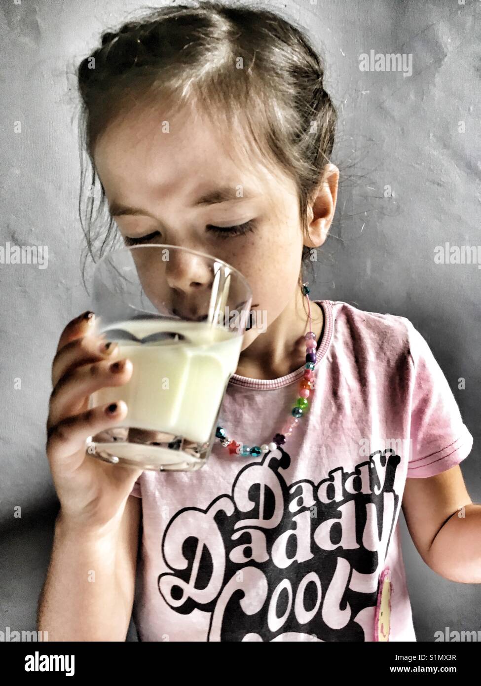 Girl face after eating chocolate hi-res stock photography and images ...