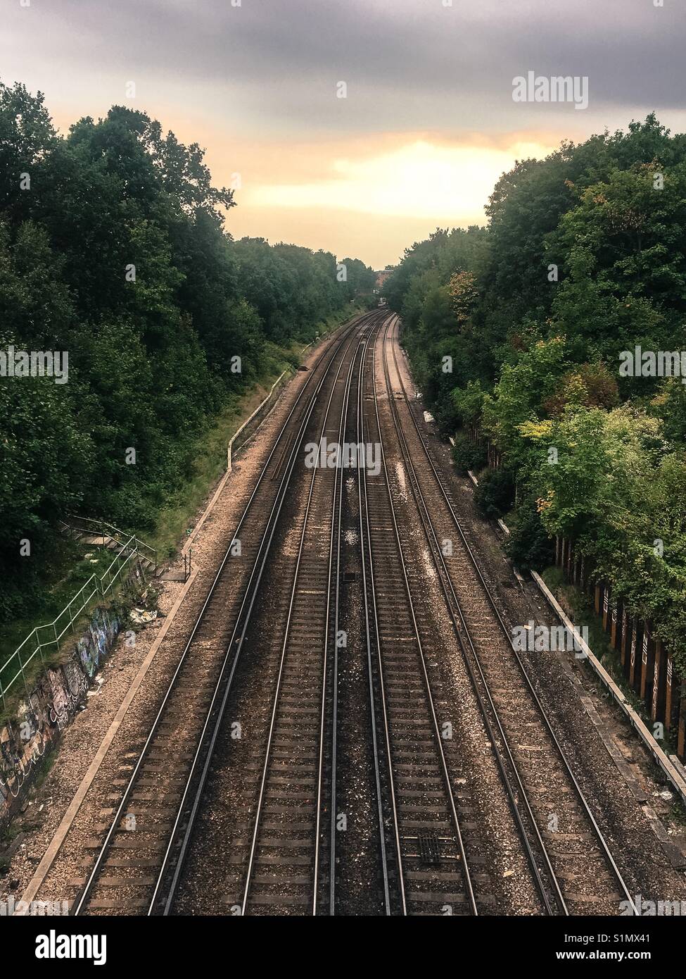 Overground track hi-res stock photography and images - Alamy