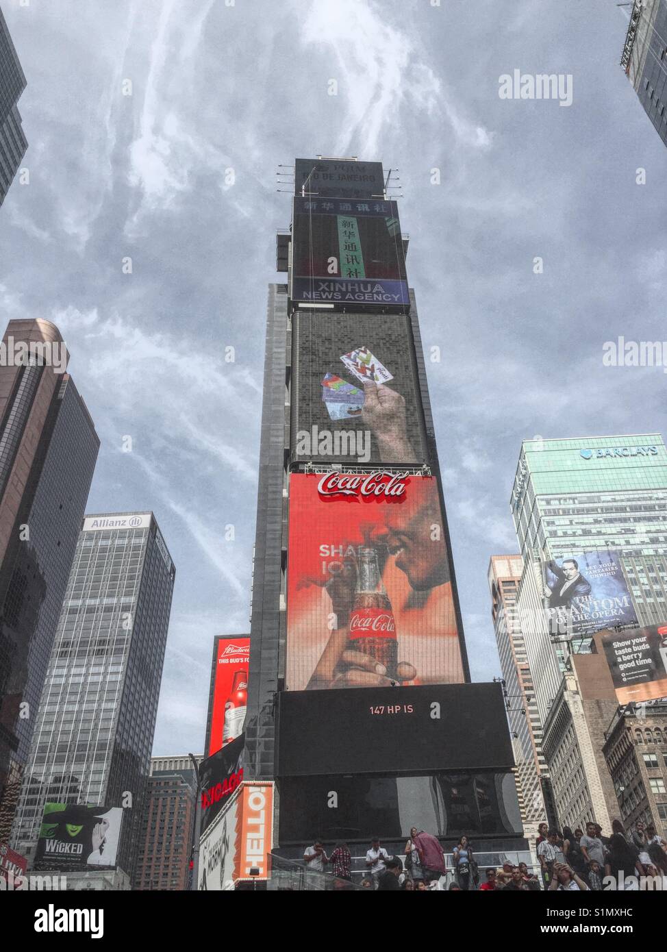 Skyscrapers in advertisements in Times Square, NYC, USA Stock Photo - Alamy