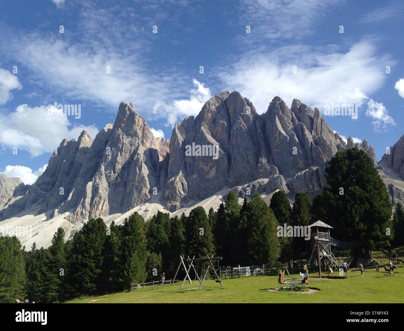 Odle Mountains - Dolomites Stock Photo - Alamy