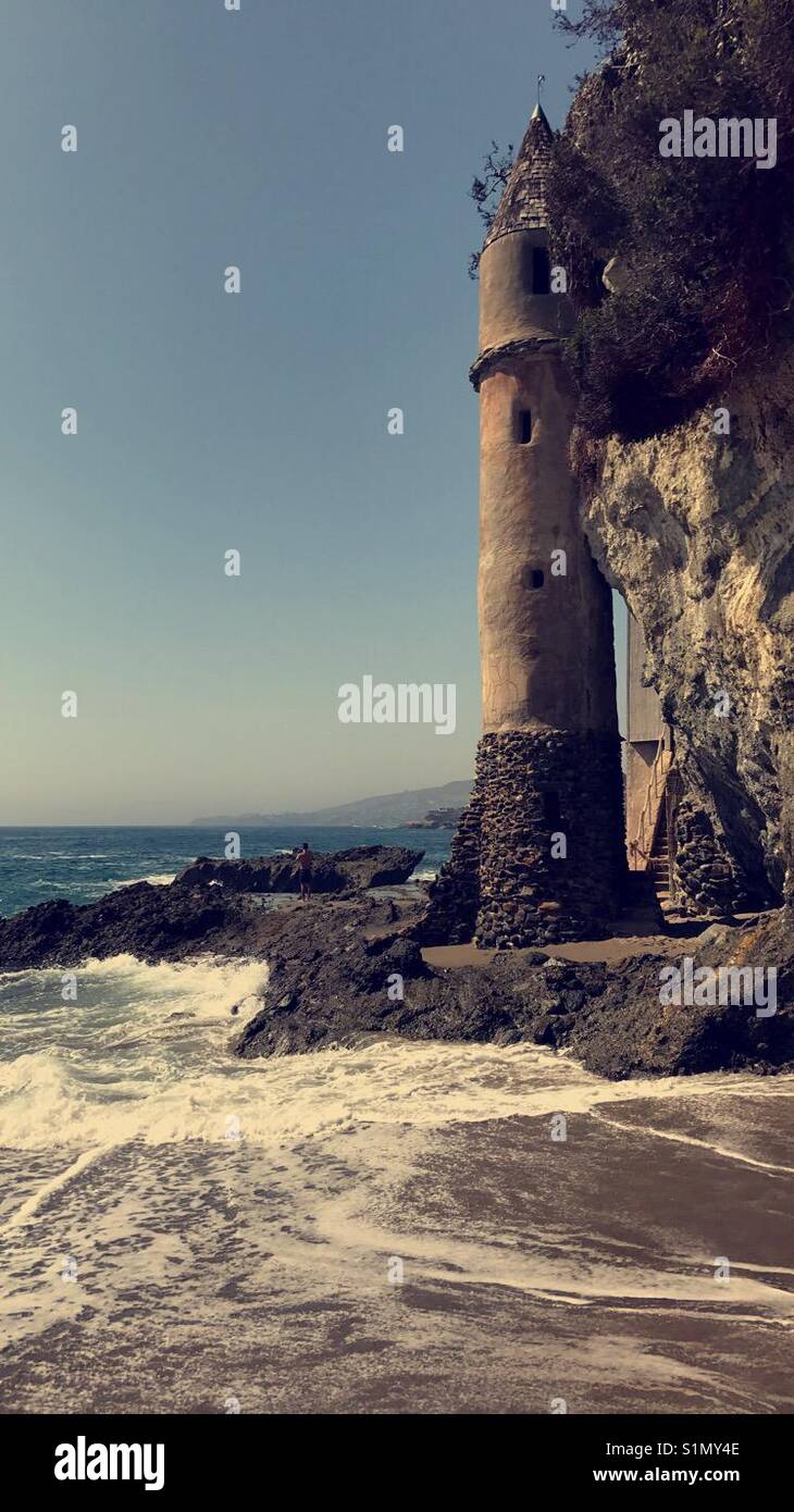 Pirate tower laguna beach hi-res stock photography and images - Alamy