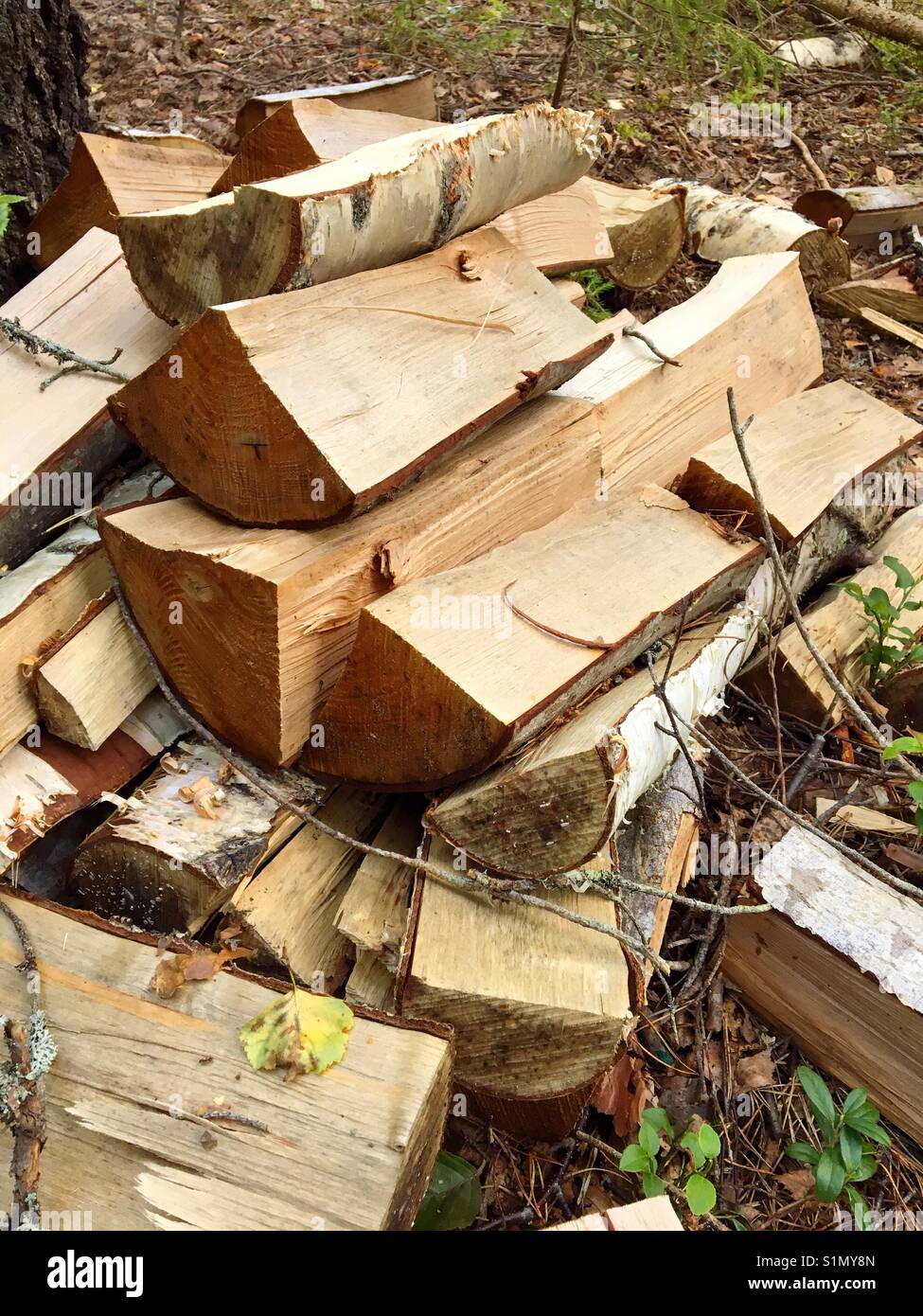 Split firewood hi-res stock photography and images - Alamy