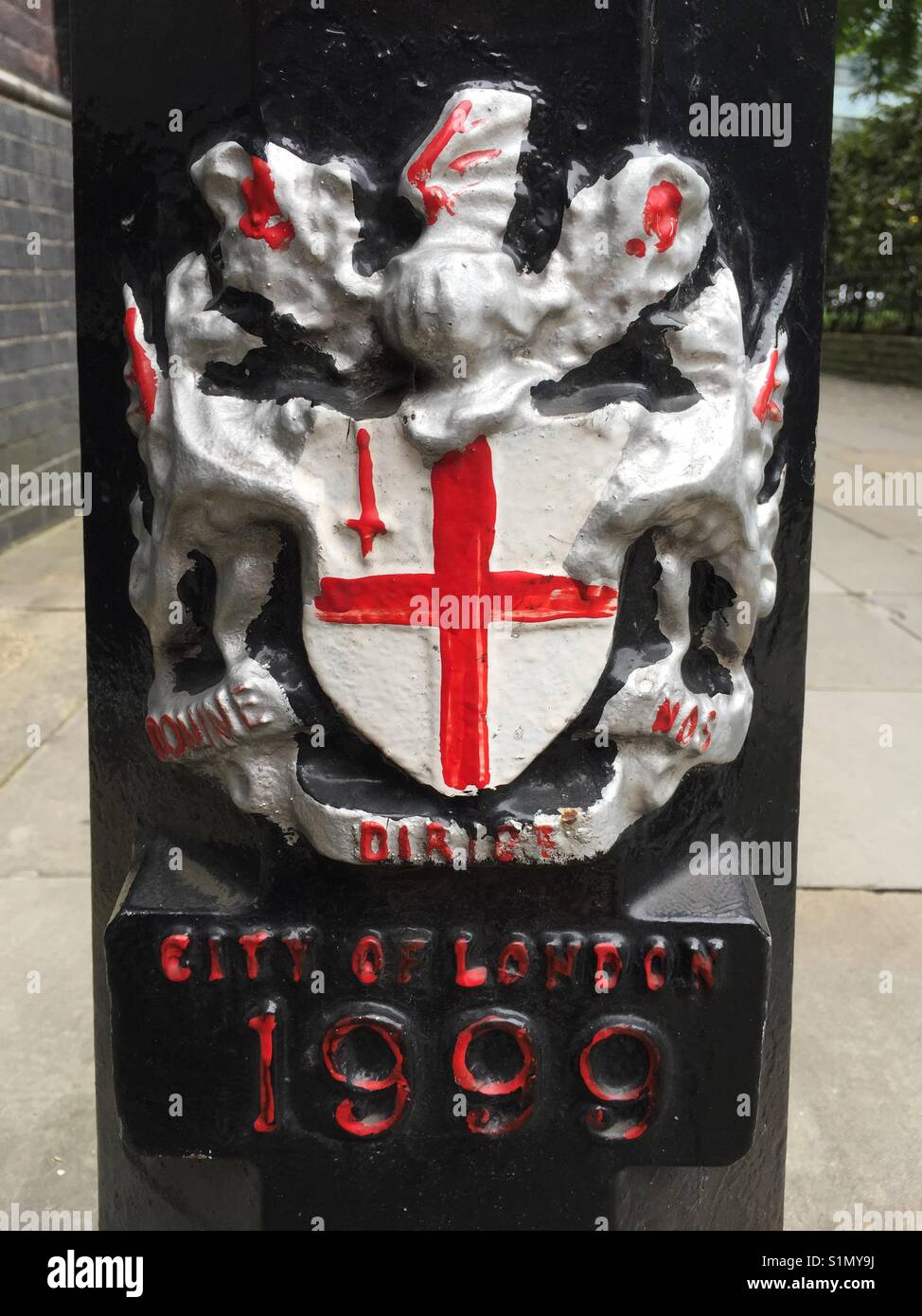 City of London bollards Stock Photo - Alamy