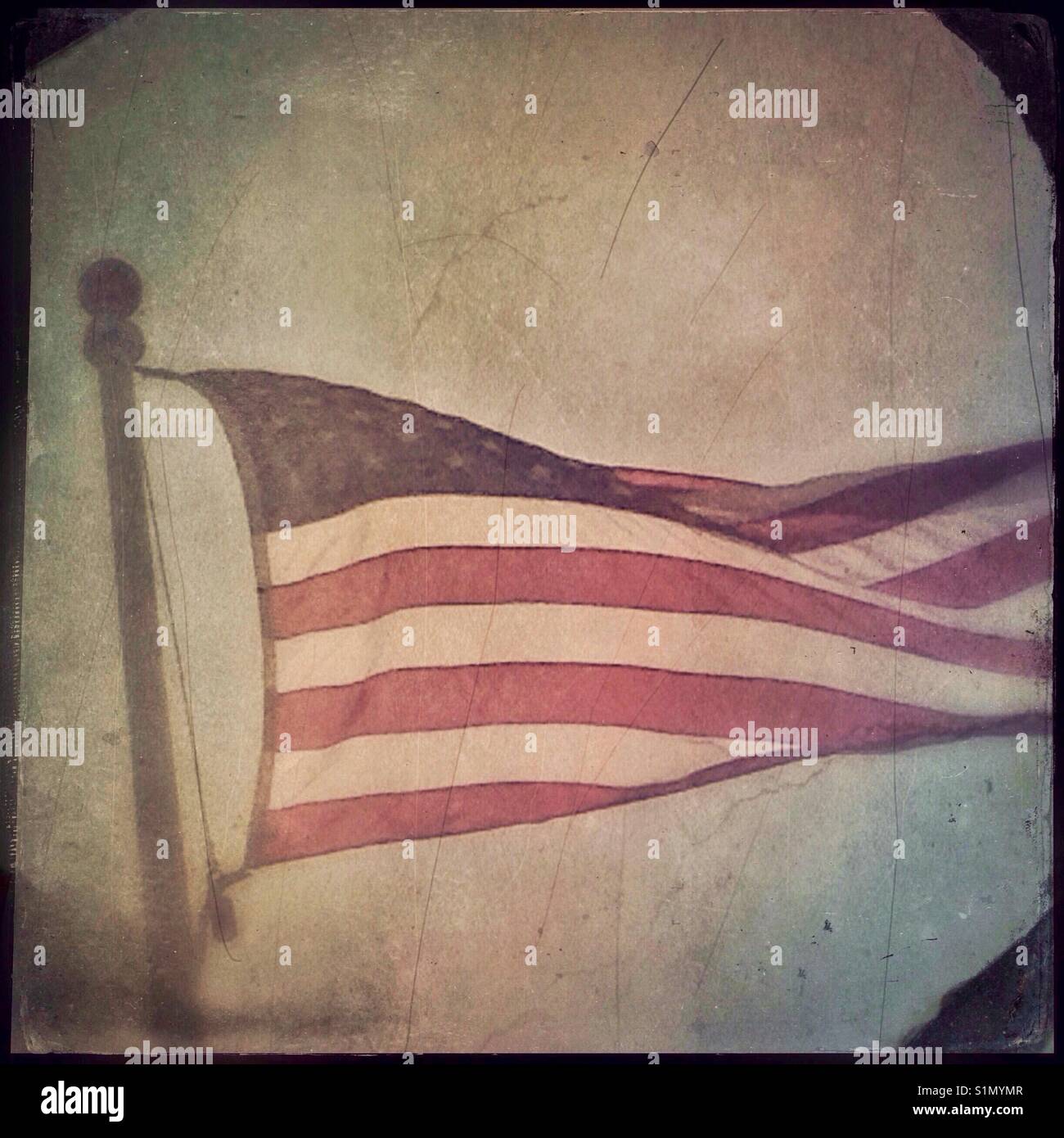 Stylized american flag hi-res stock photography and images - Alamy
