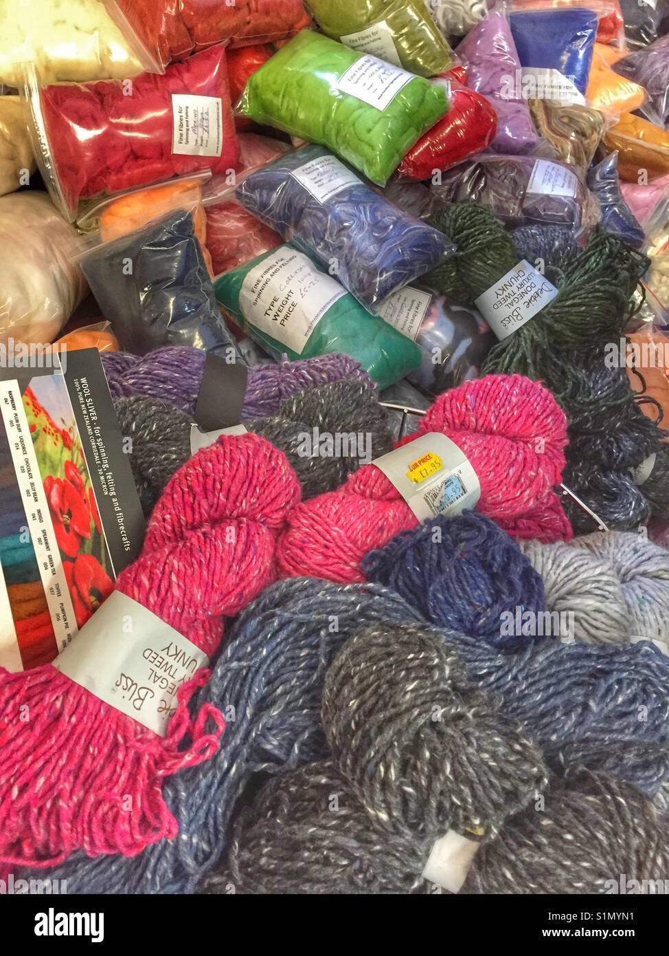 Wool for sale Stock Photo - Alamy