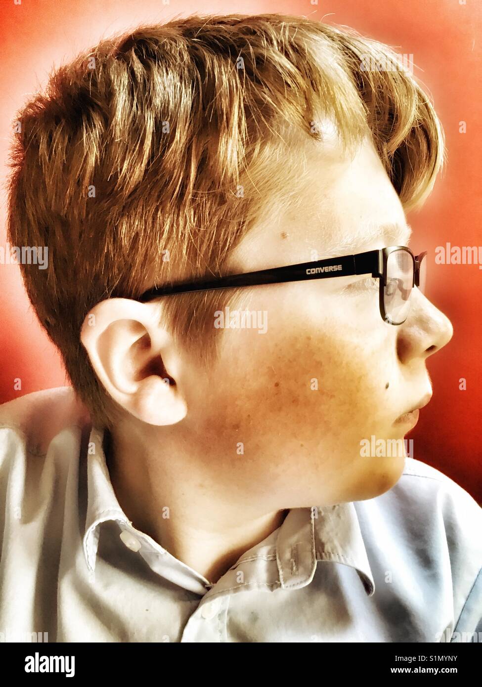 Boy short hair ginger hi-res stock photography and images - Alamy