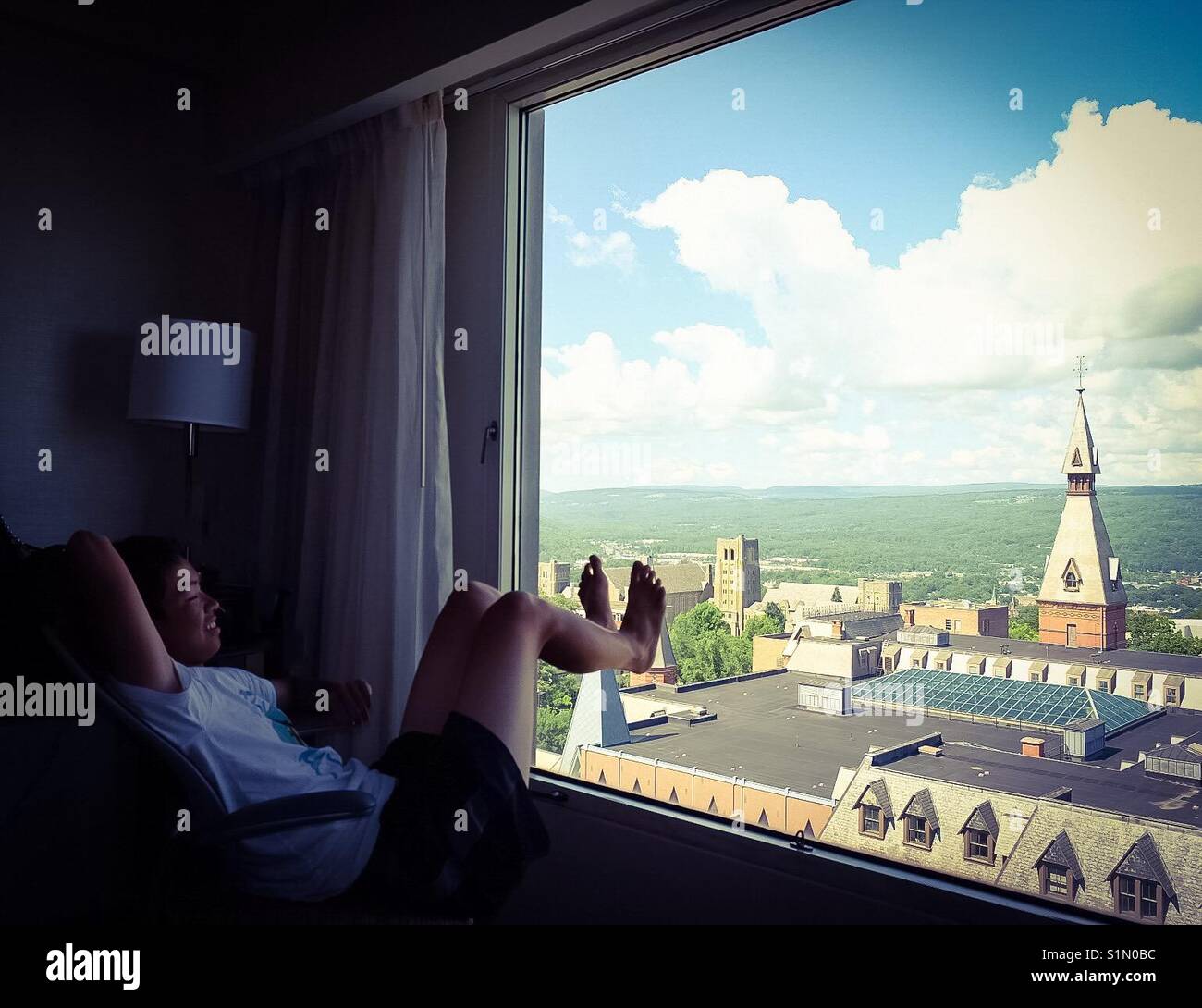 Enjoy the view Stock Photo - Alamy