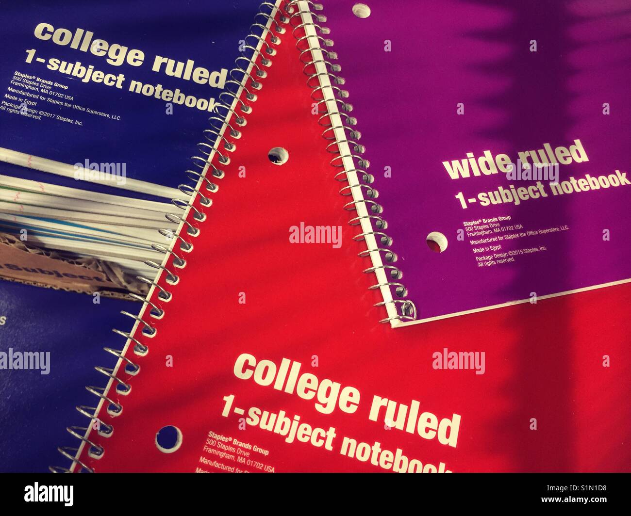 Spiral notebook display ad back to school section in office supply ...