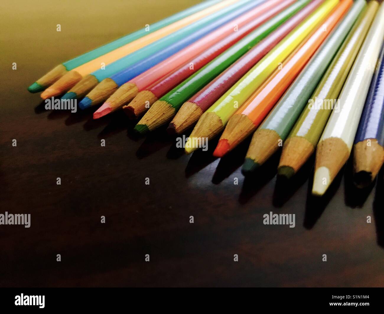 Rainbow Pencils High Resolution Stock Photography and Images - Alamy