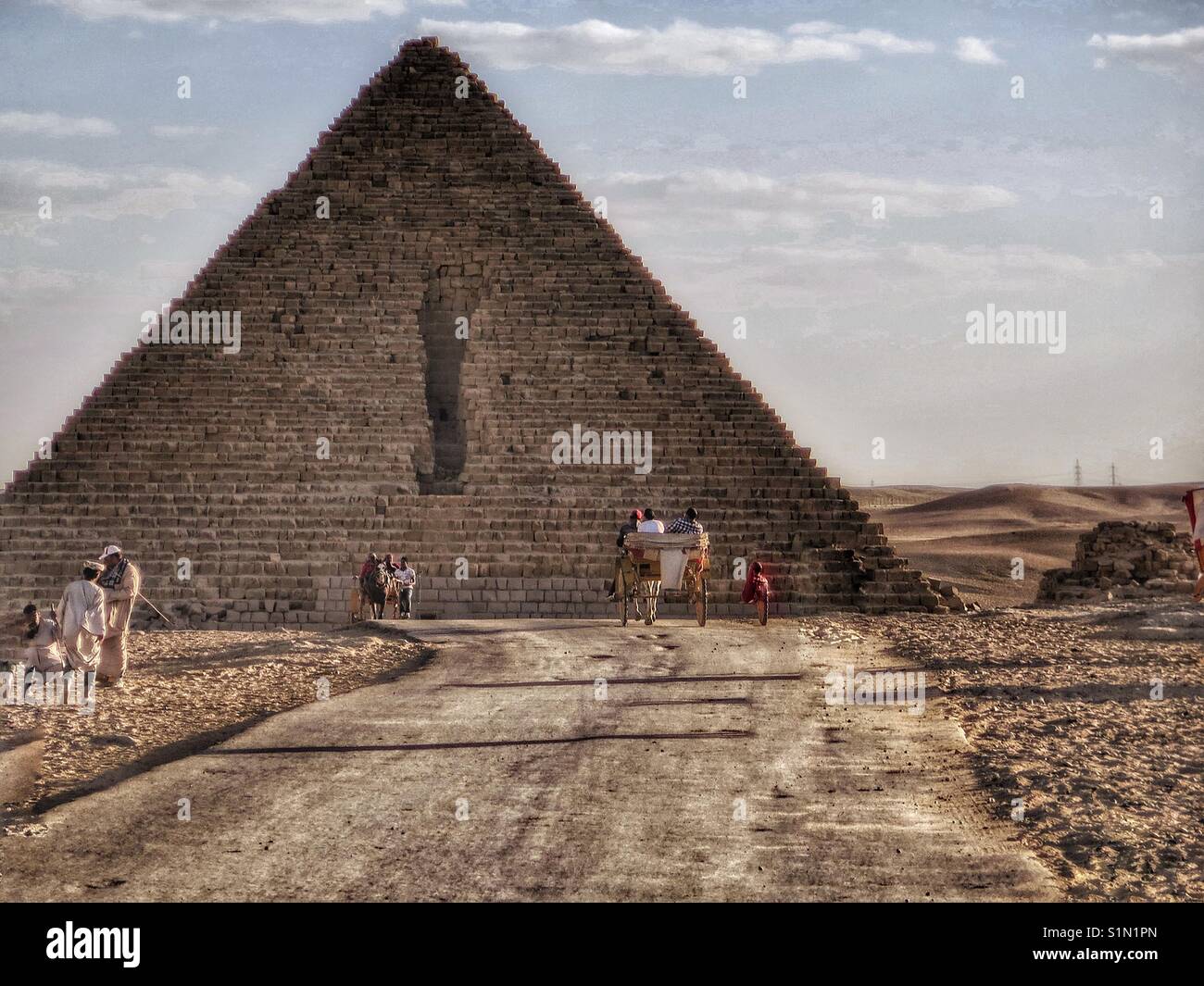Pyramid of Cheops, Cairo, Egypt Stock Photo - Alamy