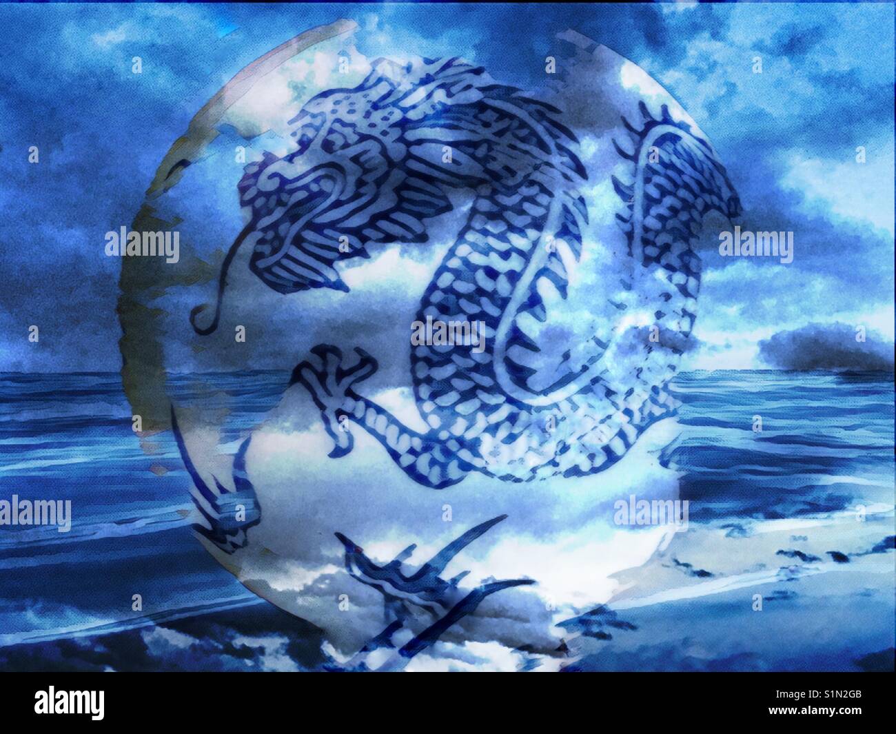 A dreamy dragon Stock Photo - Alamy