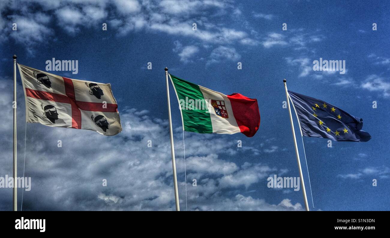 3 flags flying hi-res stock photography and images - Alamy